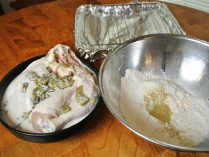 Green Chile Infused Fried Chicken | An Inspired Cook