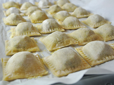 Meat Filled Ravioli (to put up in the freezer) | An Inspired Cook